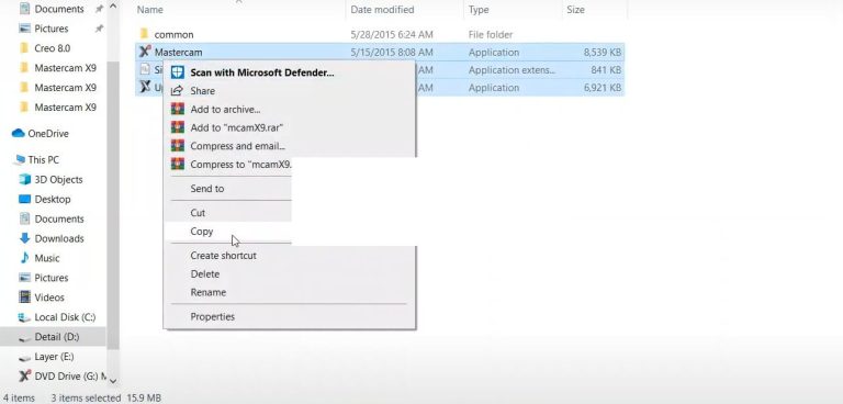 Tải Mastercam x9 Full Crac'k 64bit + Cài đặt