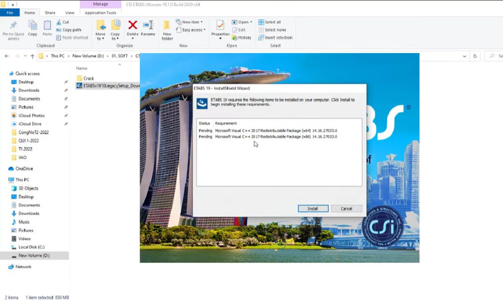 Tải Etabs 2019 Full Cra'ck Kèm Hướng Dẫn Cài Đặt